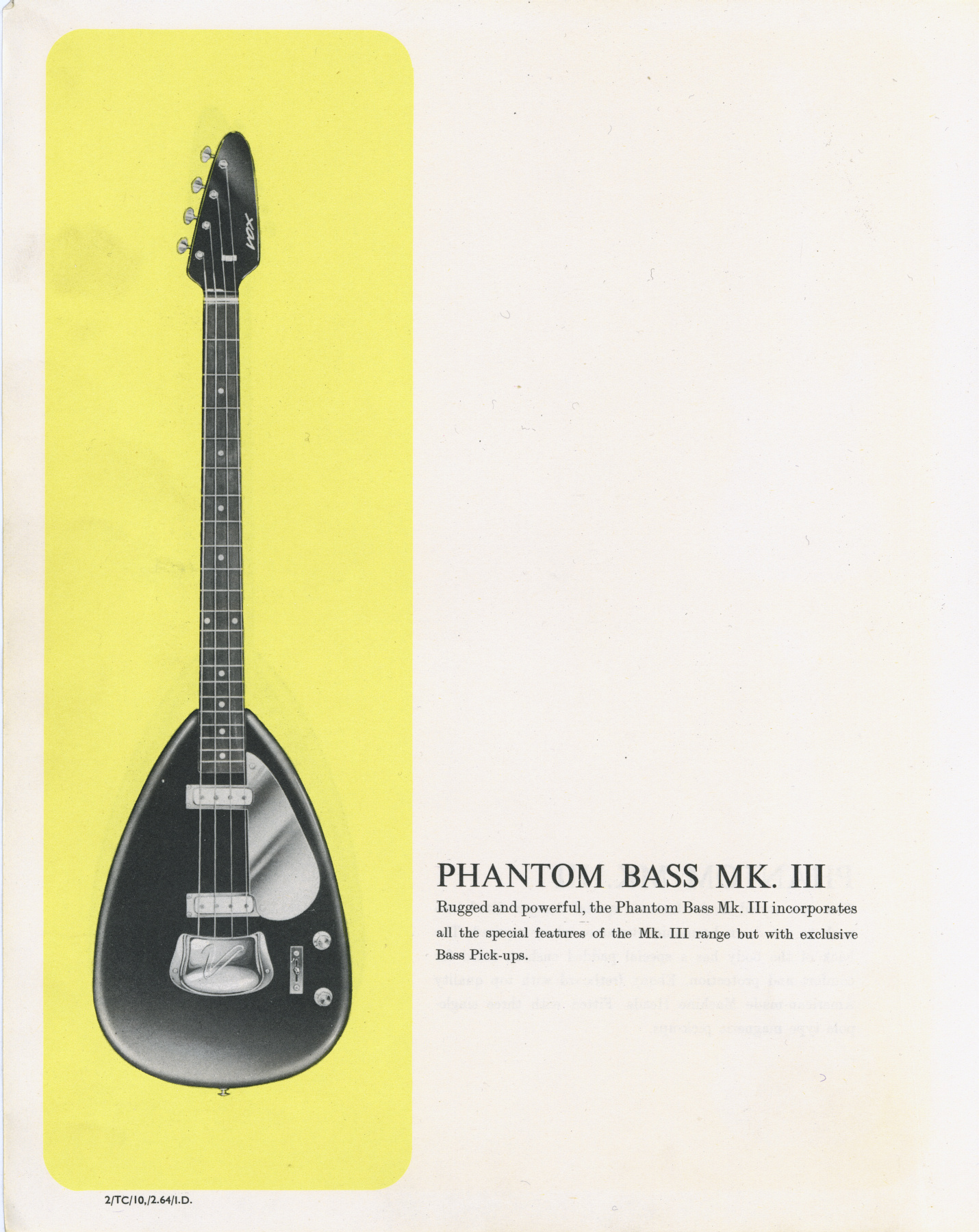 Vox (JMI) Catalogue 1964 - 2nd set of pages